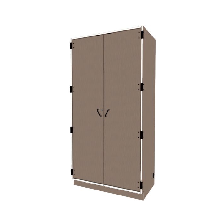 Locking media cabinet store