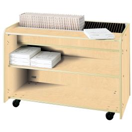 Music Sorting Rack,Fusion Maple,Composite Wood,No Door