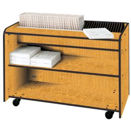 Music Sorting Rack,Solar Oak,Composite Wood,No Door